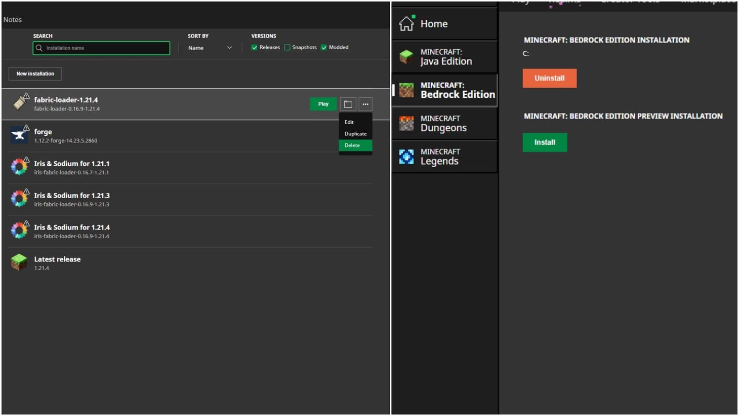 How to uninstall Minecraft