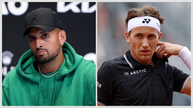 Nick Kyrgios makes his feelings known on burying the hatchet with Casper Ruud at WTL