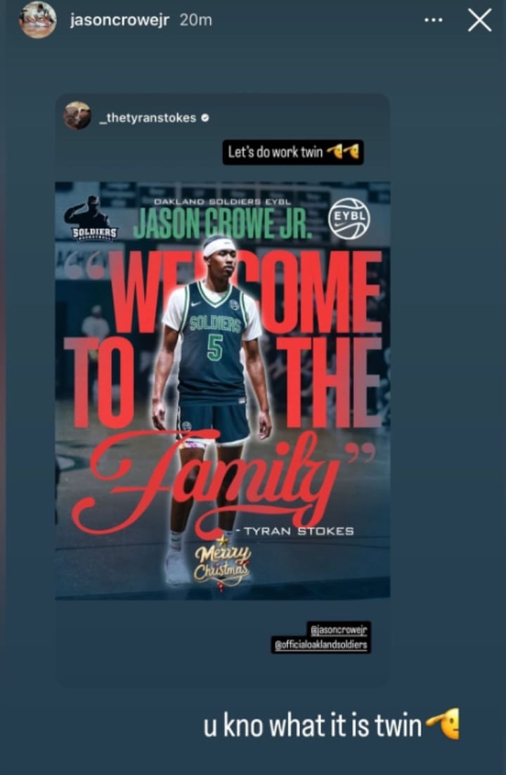 Boogie Ellis "welcomes" Jason Crowe Jr. as Oakland Soldiers add rising ...