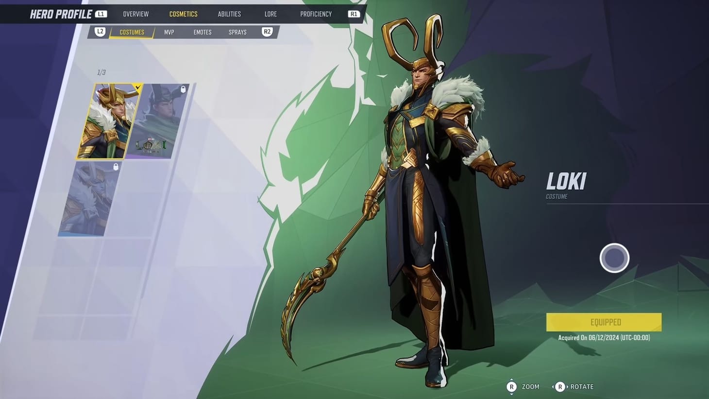 All Marvel Rivals Loki skins: Tier list and prices