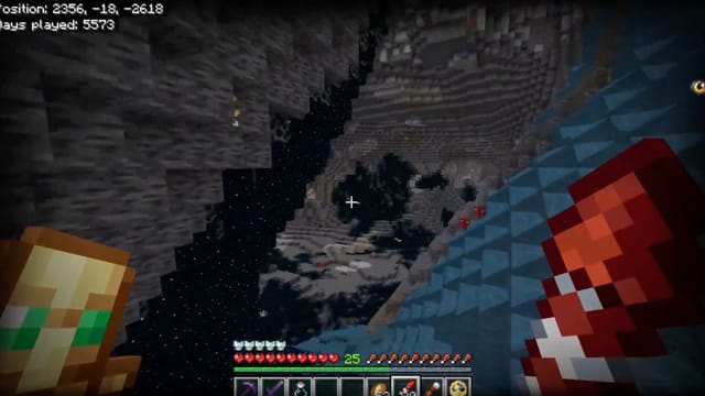 Minecraft player showcases incredible cave generation featuring all ...