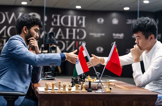 World Chess Championship 2024: Gukesh and Ding Liren settle for a draw ...