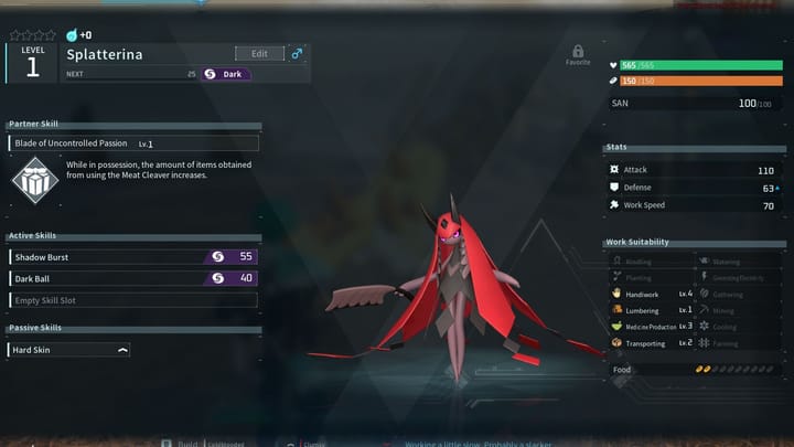 Splatterina in Palworld: Where to find, best skills, and more