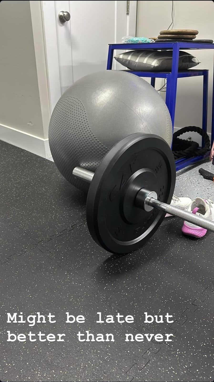 “Better late than never”: Bubba Wallace’s wife Amanda hits the gym ...