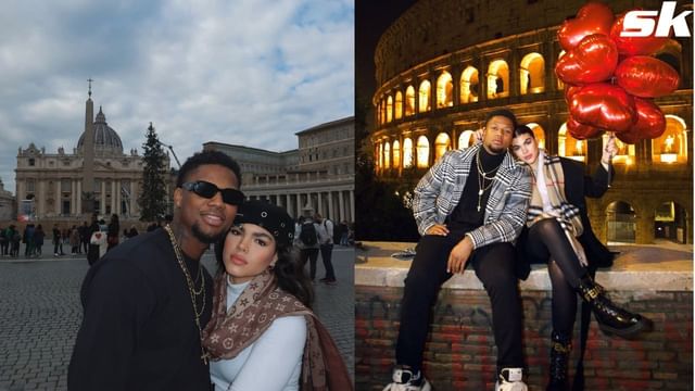 Ronald Acuna Jr.'s wife Maria Laborde twins with Braves star in ...