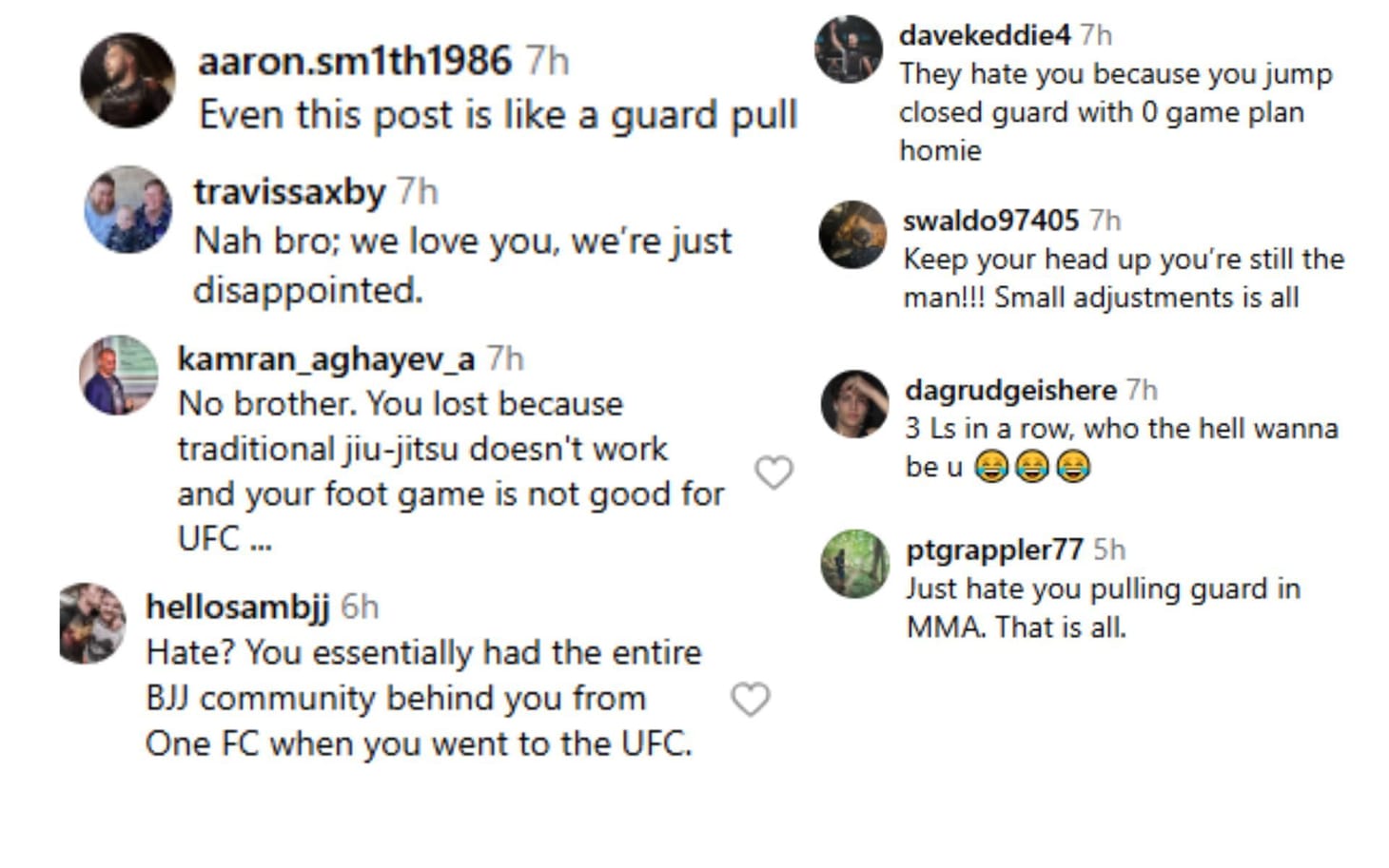 "Even this post is like a guard pull"- Fans call out Kron Gracie for ...