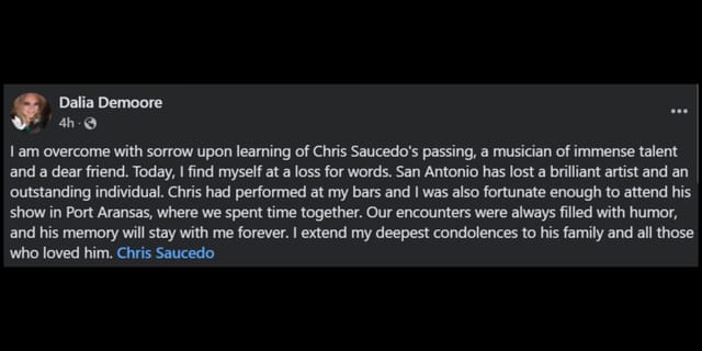 Who was Chris Saucedo? Tributes pour in as beloved San Antonio band ...