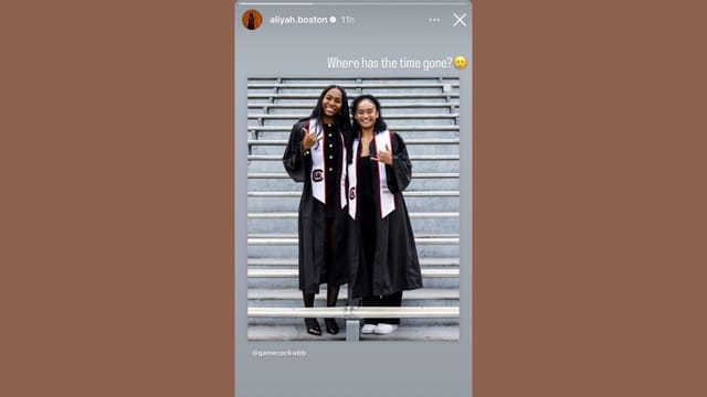 Aliyah Boston gets emotional on Gamecocks stars' Graduation Day