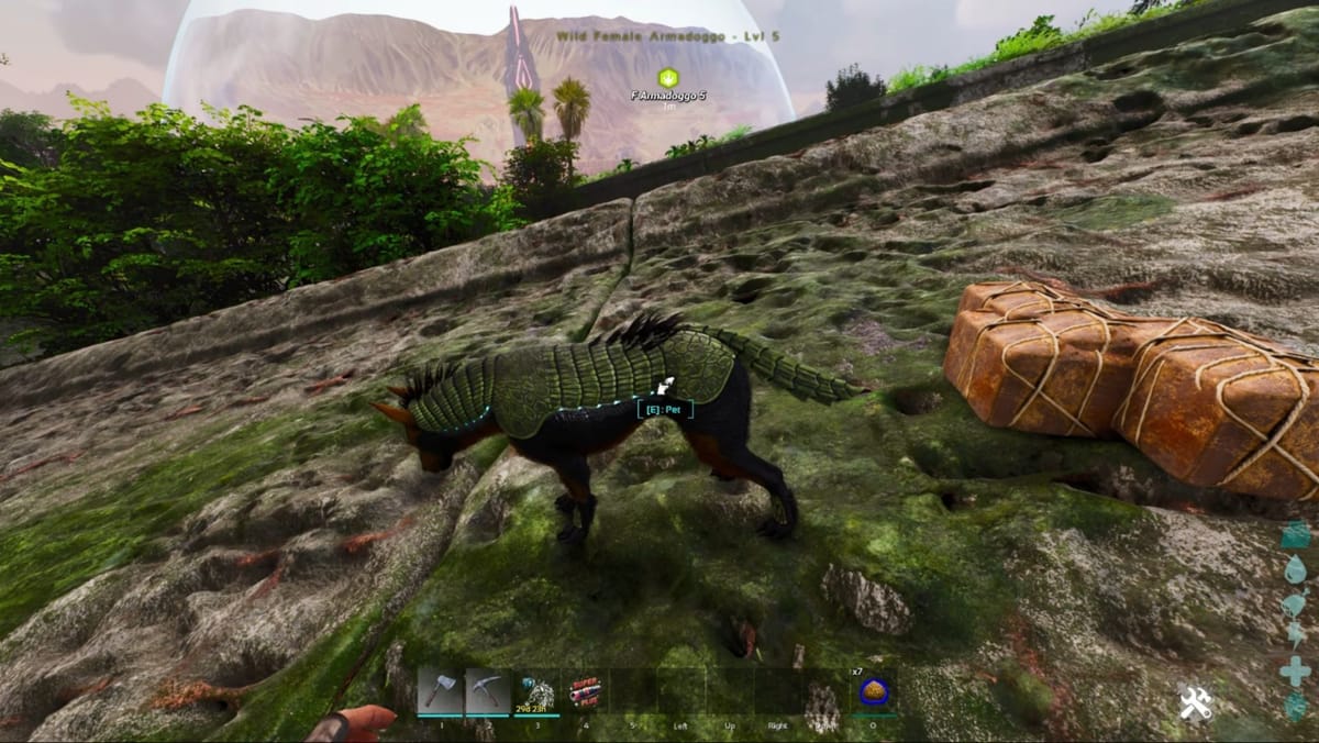 How to tame Armadoggo in ARK Survival Ascended Extinction