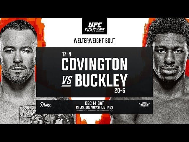 UFC Predictions: UFC Fight Night: Colby Covington vs. Joaquin Buckley