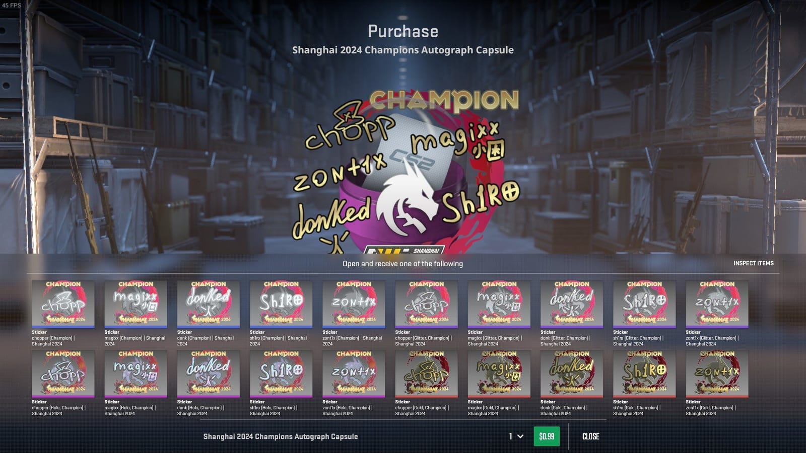 CS2 patch notes (December 19, 2024): Shanghai 2024 Major Champions ...