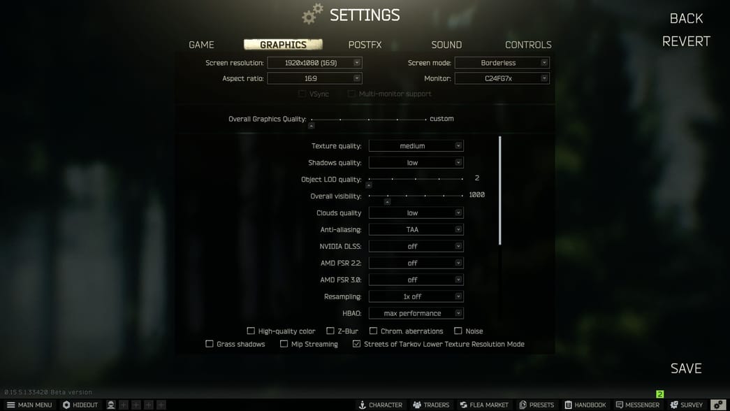 Best Escape from Tarkov graphics settings for maximum FPS