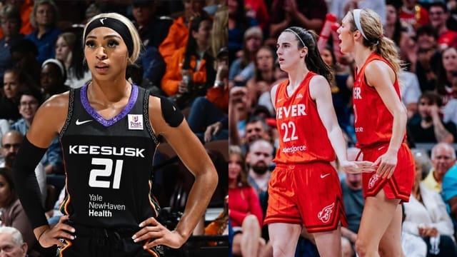 DiJonai Carrington reacts in 3 words to Fever guard's latest photoshoot ...