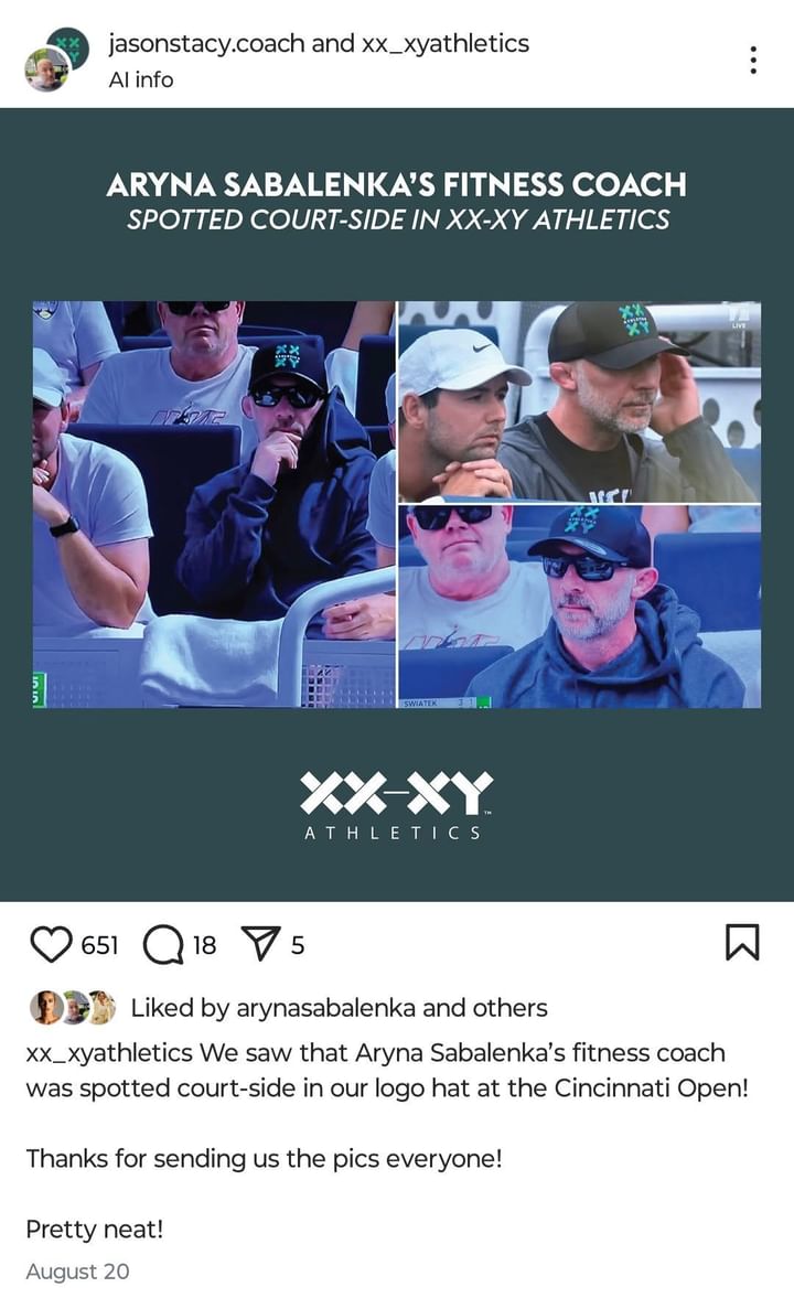 "Not about division" - Aryna Sabalenka's fitness coach Jason Stacy ...