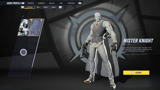 All Marvel Rivals Moon Knight skins: Tier list and prices
