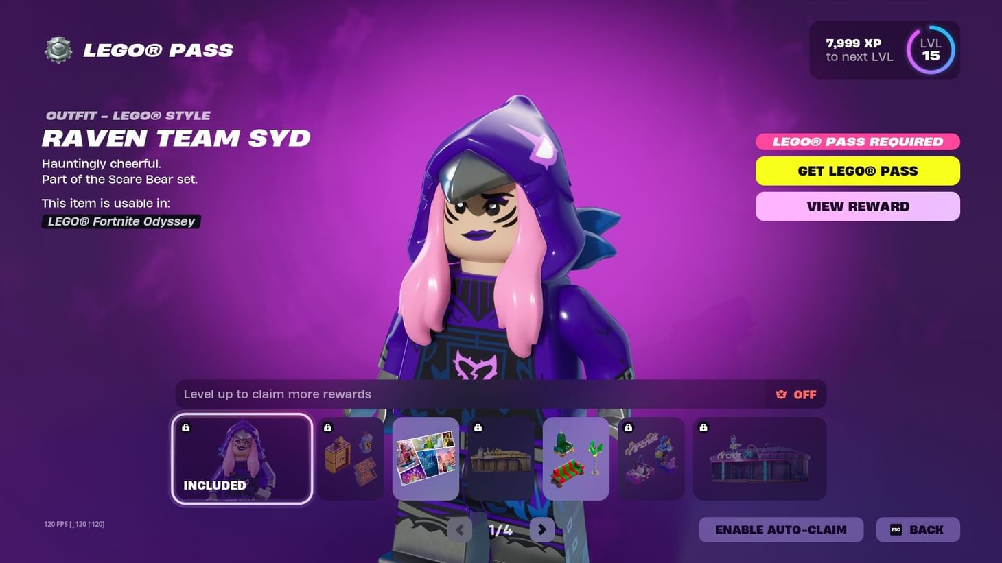 LEGO Fortnite Odyssey Chill and Thrill Pass: List of all items