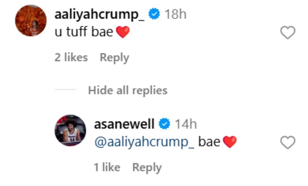 Texas Longhorns signee Aaliyah Crump shares 3-word reaction to BF and ...