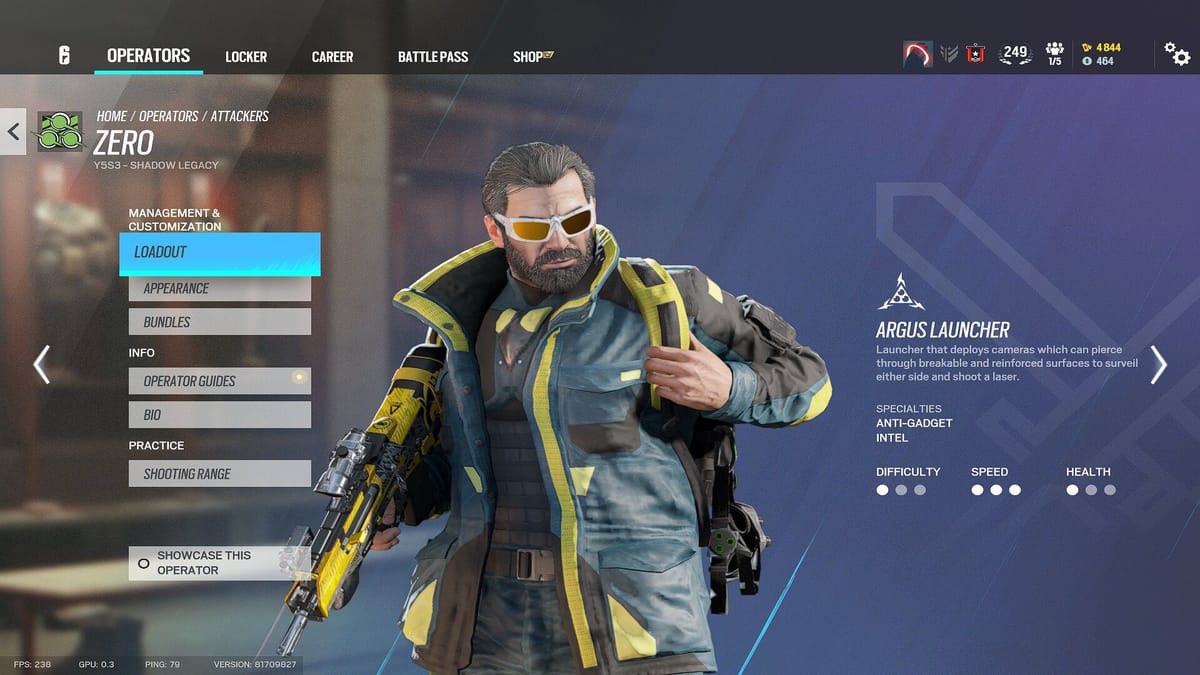 Best Zero loadout in Rainbow Six Siege