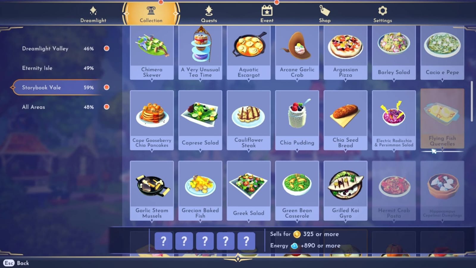 How to make Flying Fish Quenelles in Disney Dreamlight Valley
