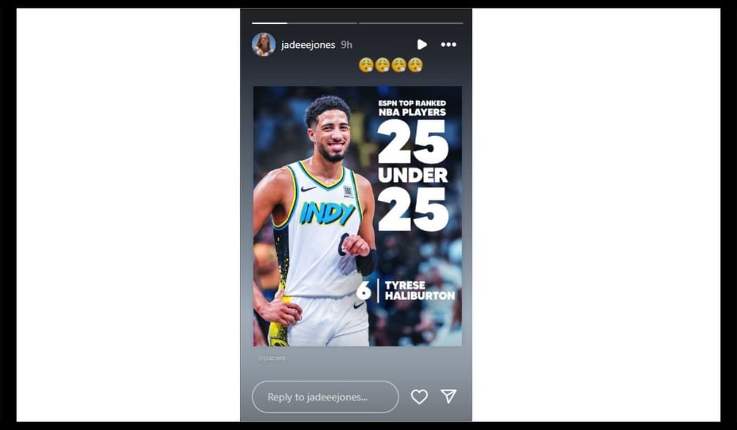 Tyrese Haliburton's gf Jade Jones reacts to Pacers star's place in ESPN ...