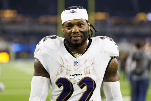 Derrick Henry stats today: Ravens RB's rushing yards, touchdowns, and ...