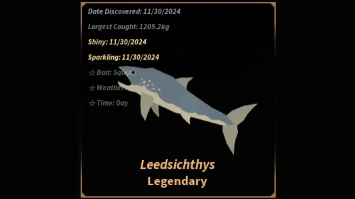 How to catch Leedsichthys in Fisch