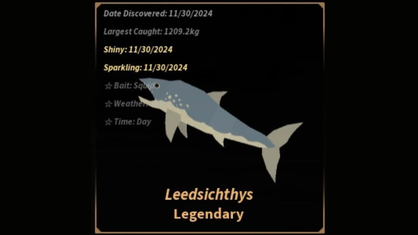 How to catch Leedsichthys in Fisch