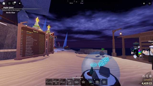 How to reach Winter Village in Fisch