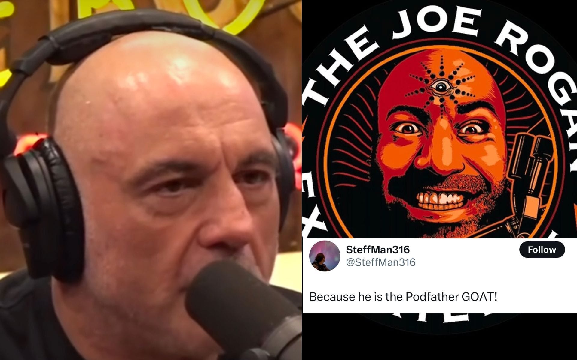"Podfather GOAT!"- Fans react as The Joe Rogan Experience repeats major ...