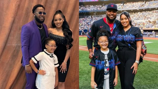 In Pictures: Vladimir Guerrero Jr.'s wife Nathalie adds glamor with wax-coated denim jumpsuit ...