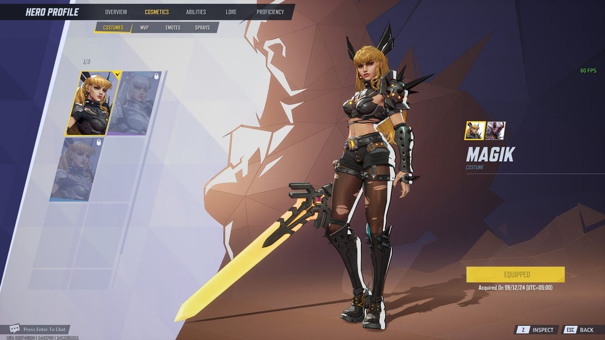 All Marvel Rivals Magik skins: Tier list and prices