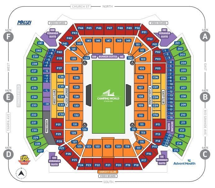 Citrus Bowl Stadium, Location, Capacity, Seating Chart and more