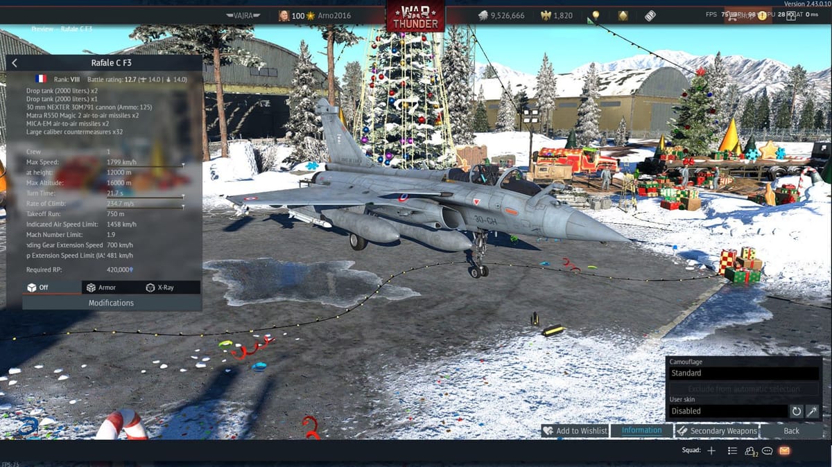 War Thunder: First look at the Rafale C F3