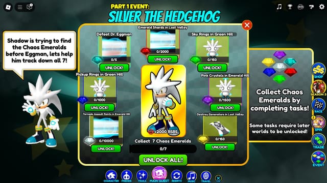 Sonic Speed Simulator Super Shadow Event Part 1 guide