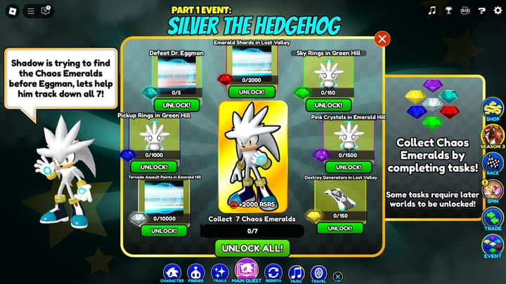 Sonic Speed Simulator Super Shadow Event Part 1 guide