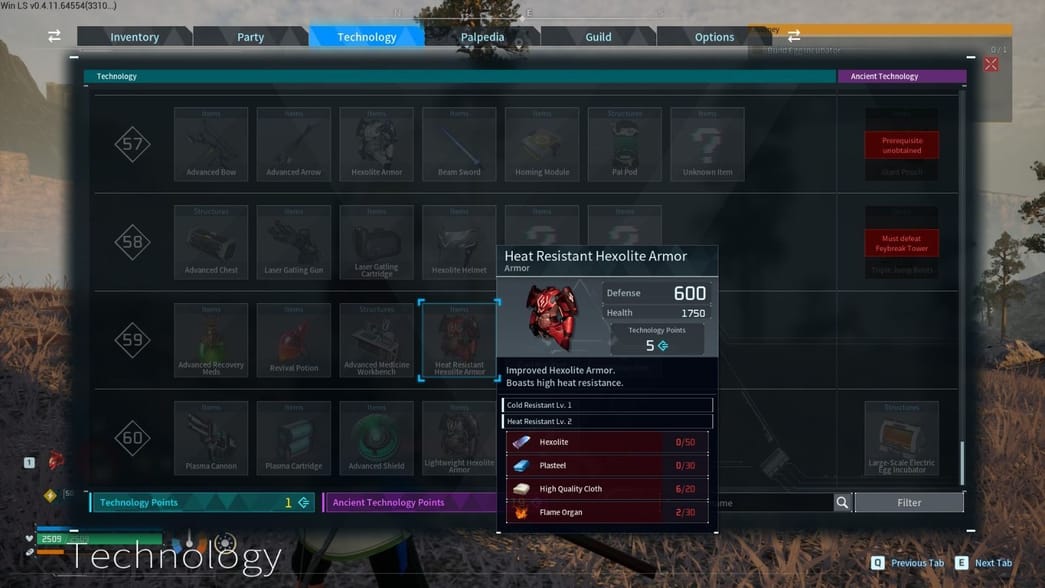 Palworld: All Hexolite armors and how to get them