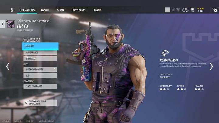 Best Oryx loadout in Rainbow Six Siege