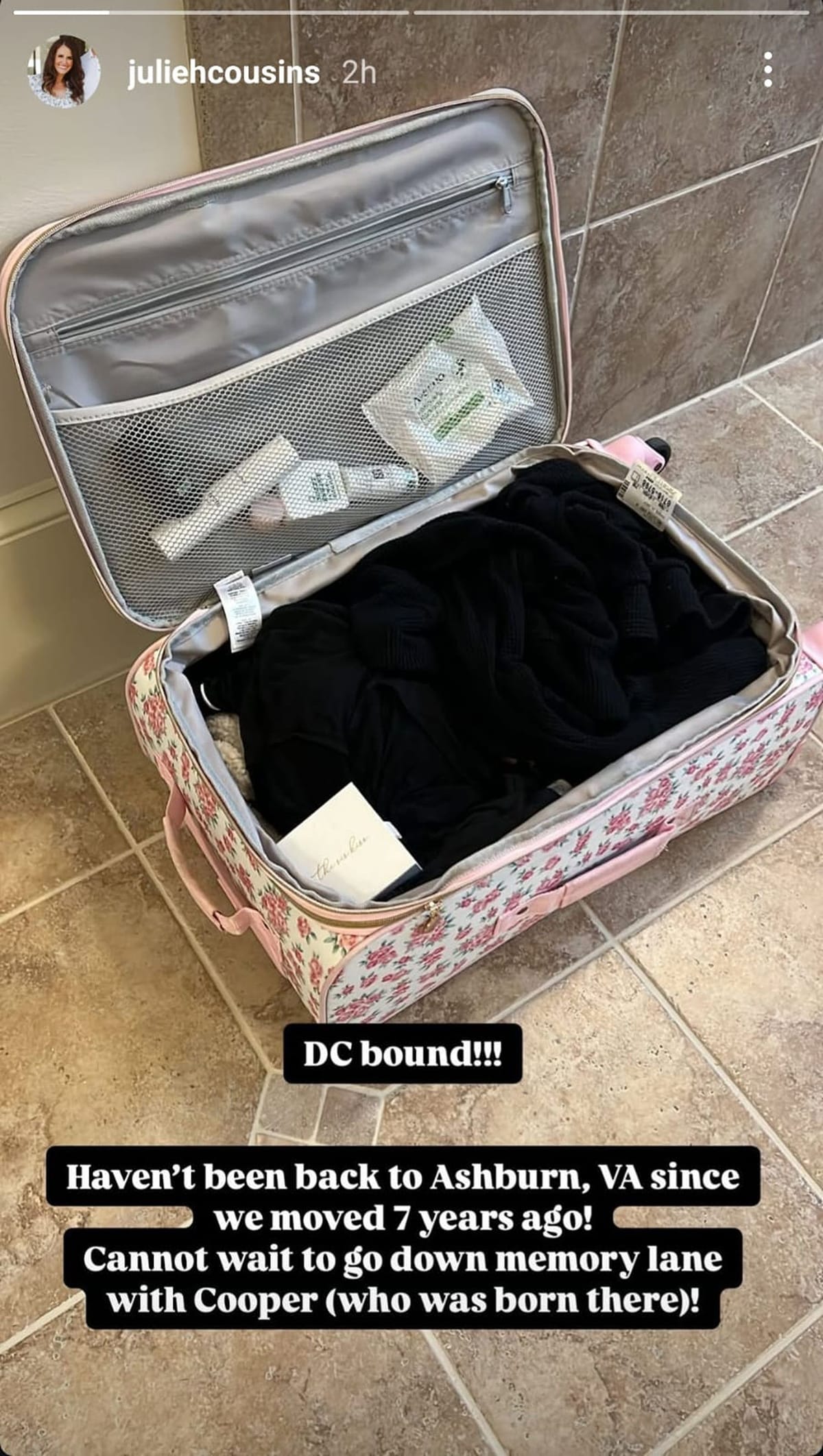 Kirk Cousins's wife Julie walks down memory lane with Washington trip