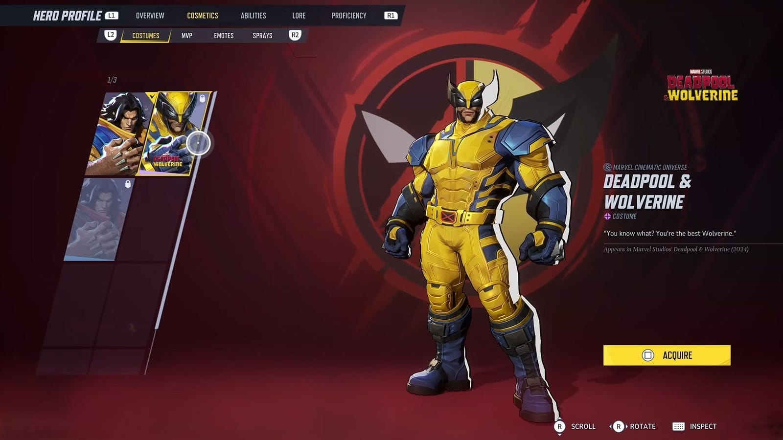 All Marvel Rivals Wolverine skins: Tier list and prices