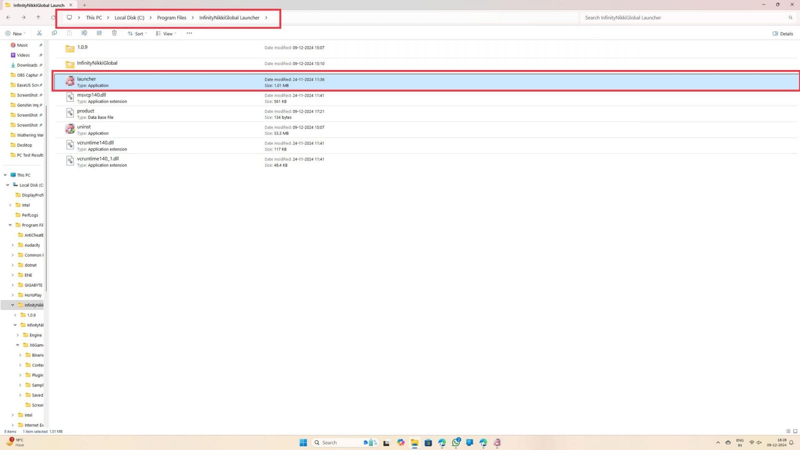 Infinity Nikki Desktop Icon missing error: How to fix and launcher location