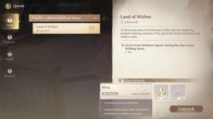 How to farm Bling in Infinity Nikki