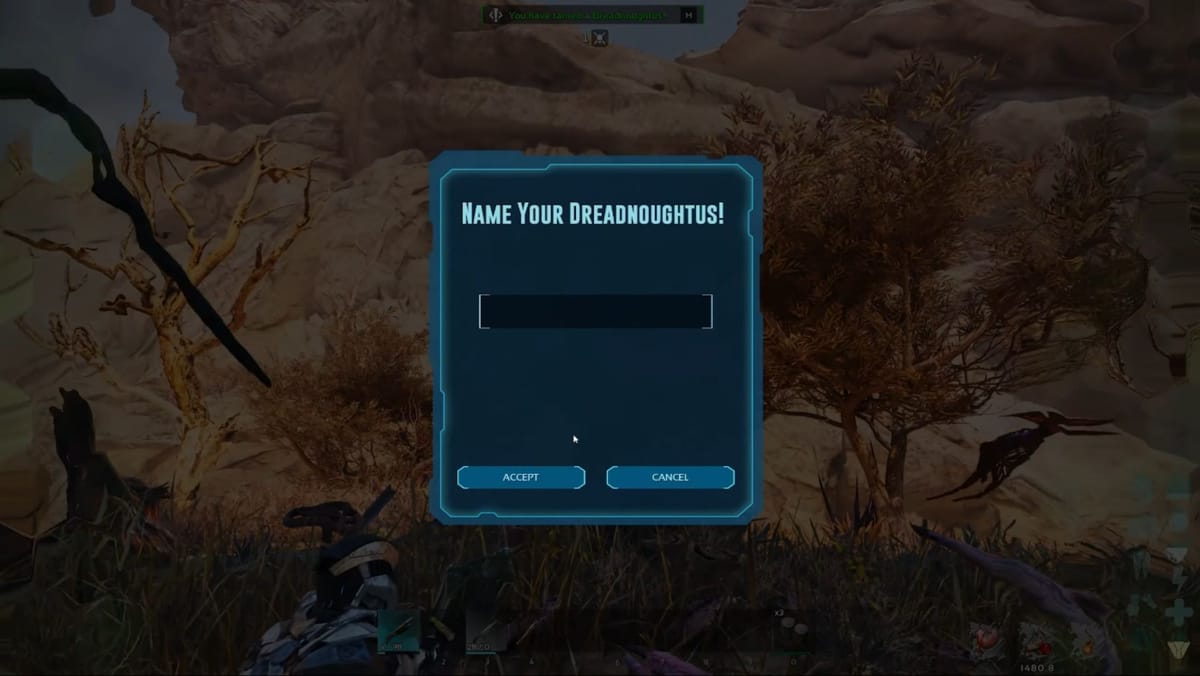 How to tame Dreadnoughtus in ARK Survival Ascended Extinction