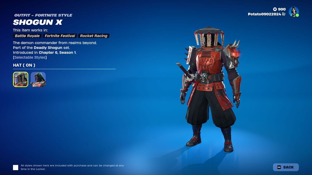 How to get the Shogun X skin in Fortnite