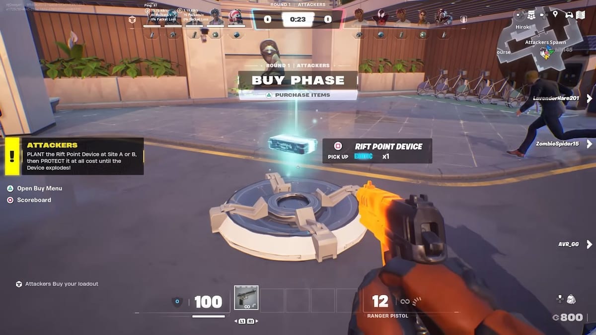 How to plant bomb in Fortnite Ballistic