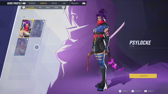 All Marvel Rivals Psylocke skins: Tier list, prices and more