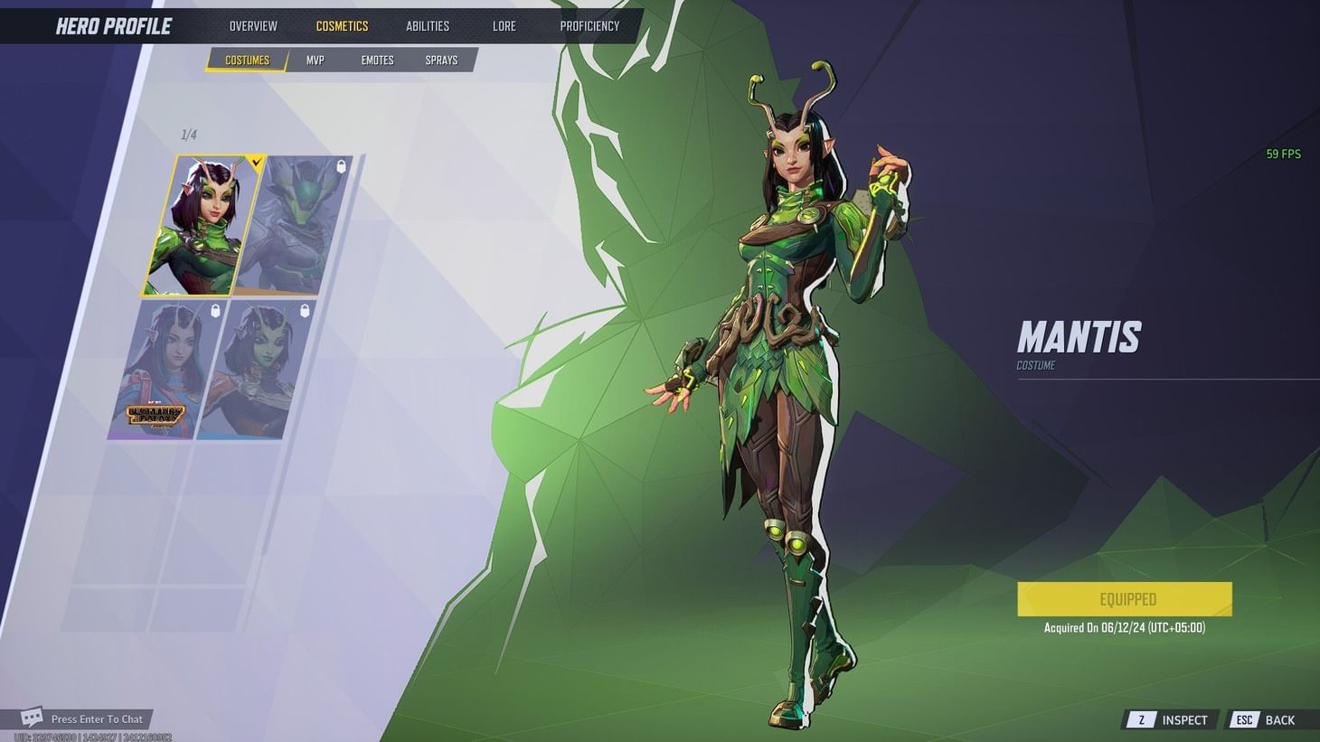 Mantis skin: All Marvel Rivals Mantis skins: Tier list and prices