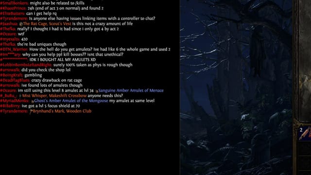 Path of Exile 2: How to link items in chat