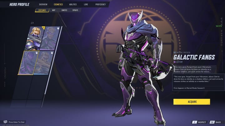 Hawkeye skin: All Marvel Rivals Hawkeye skins: Tier list and prices