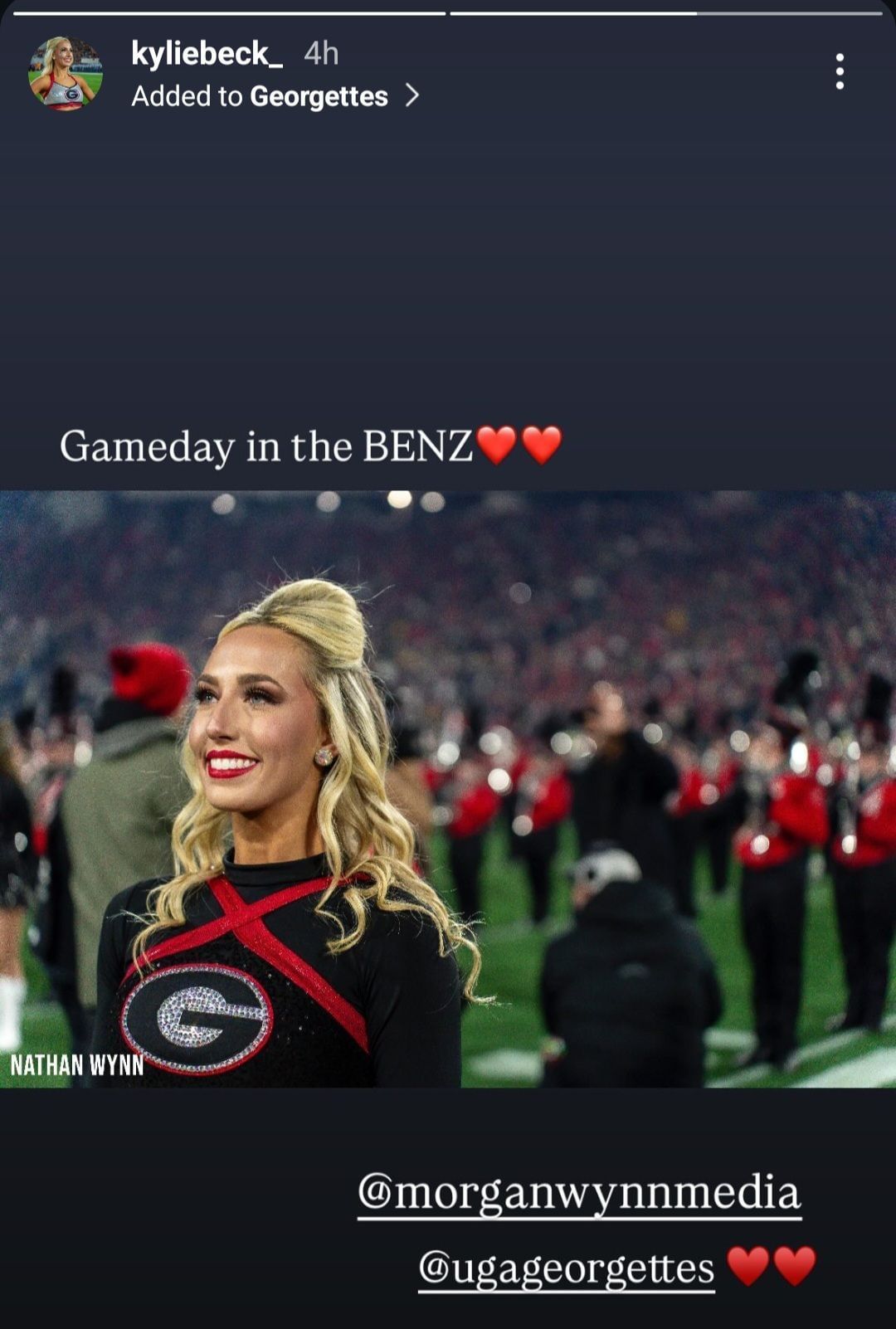 Carson Beck’s sister Kylie drops a 4-word message ahead of Georgia ...