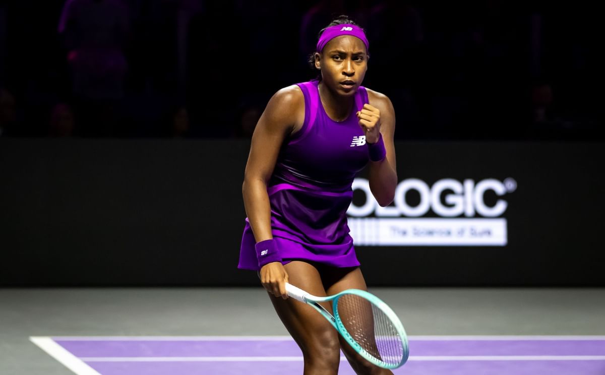 WATCH: Coco Gauff switches from tennis to beach volleyball in stunning ...